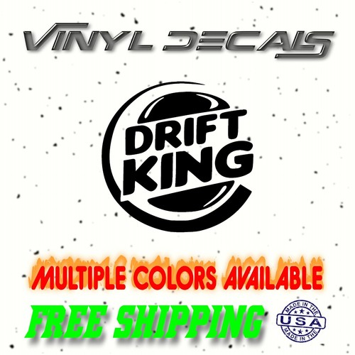Drift King vinyl sticker decal car truck window shitbox s13 s14 miata ...