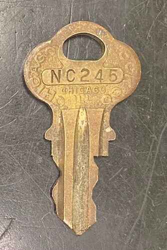 Original Northwestern Corporation Key Number NC245 for Peanut Gumball ...