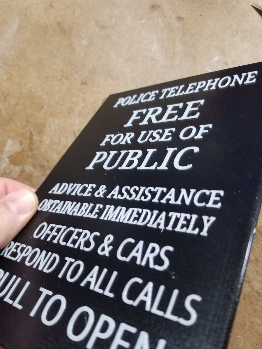 Tardis Door Sign Print