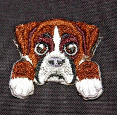Boxer Puppy Dog Breed Embroidered DOG ANIMAL IRON ON or Sew On Patch | eBay