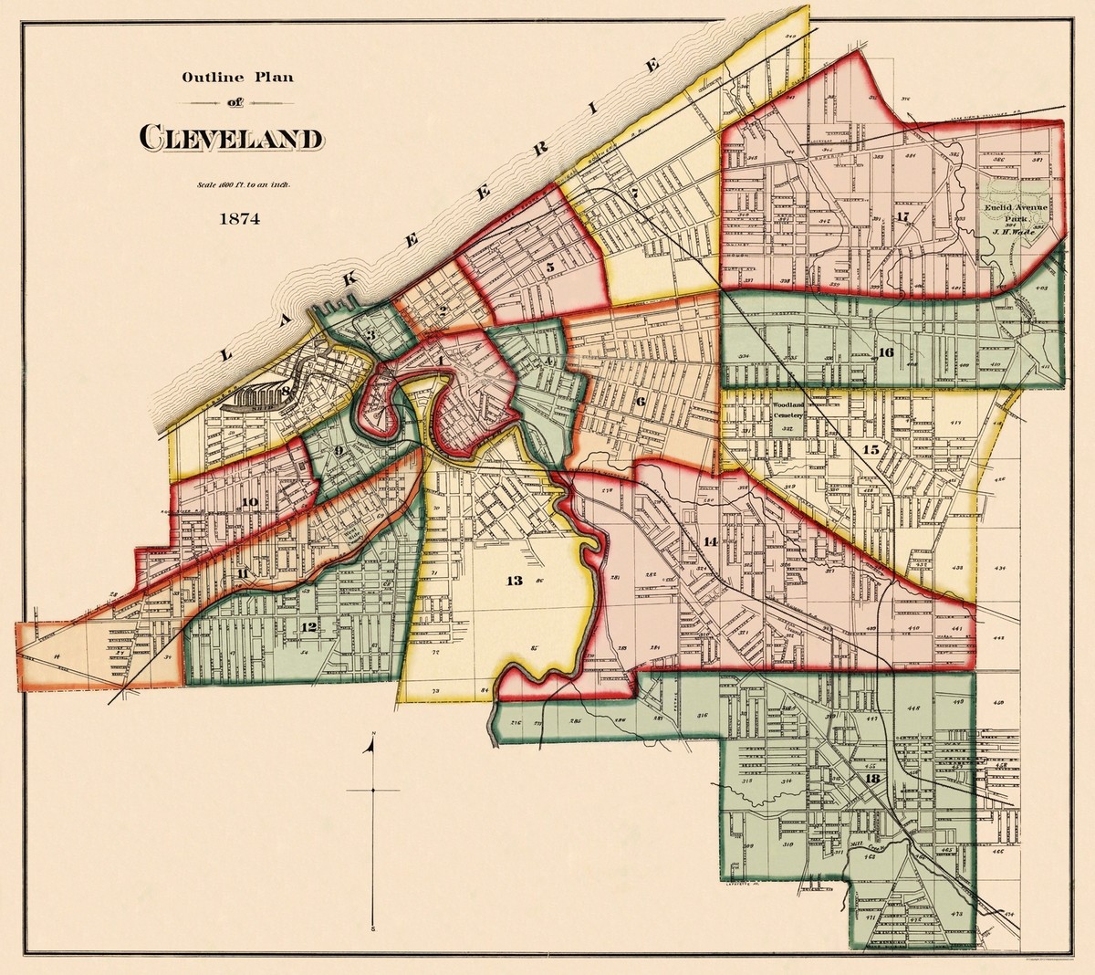 Historic Maps Of Cleveland Ohio 54 Old Maps Of Cleveland Ohio Image: