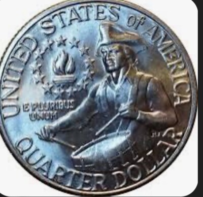 1776-1976 D US Bicentennial Quarter,ICG Rare filled Mint Mark Regular ...