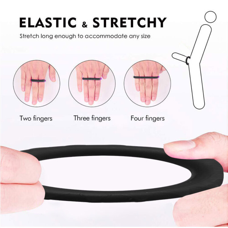 Penis Super Stretchy Strong Dick Harder Enhancement Rings ED Solution 3 ...