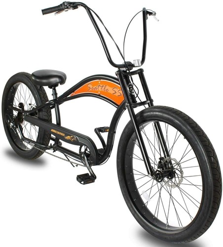 Micargi Seattle SS Fat Tires Stretch Cruiser Bike 7 Speed 29" HI-Rise ...