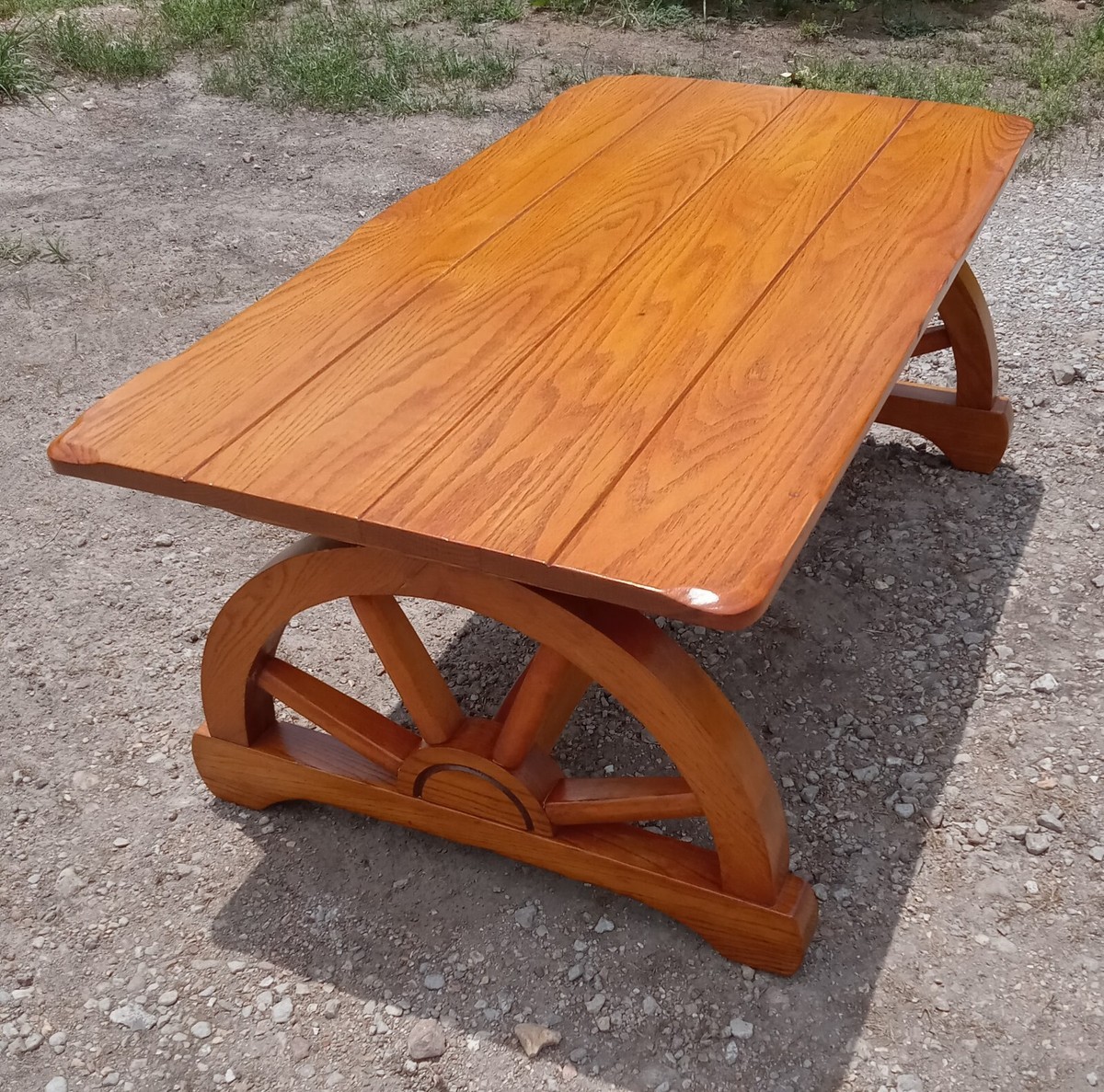 Wagon Wheel Coffee Table Quote