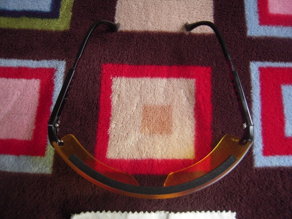 VTG PROTECTIVE OPTICS INC. AM:PM YELLOW LENS RIDING/SHOOTING GLASSES ...