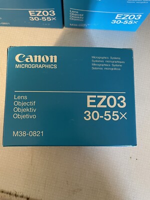 Canon Micrographics Zoom Lens EZ 03 30-55x- New in box | eBay