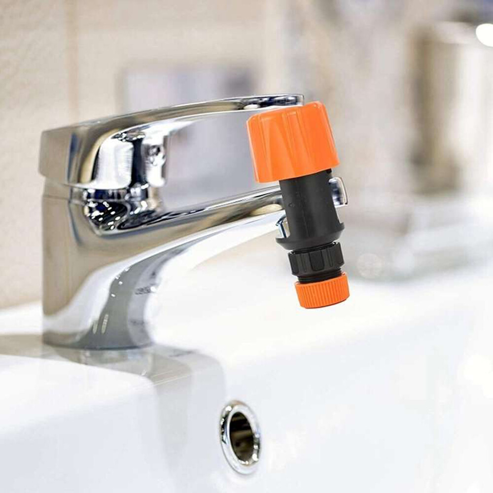Universal Tap To Garden Hose Pipe Connector Mixer Kitchen Tap Adapter Orange | eBay UK