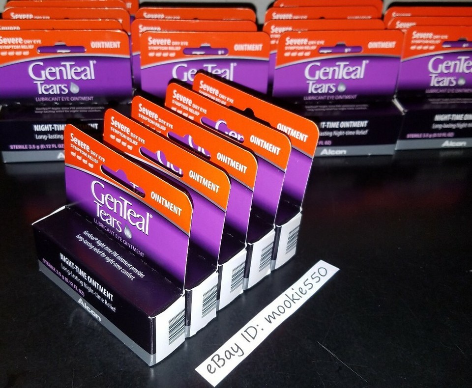 EXP 01/2026+! 5 Box Lot GenTeal Tears Night-Time PM Lubricant Eye ...