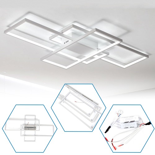 LED Ceiling Light Square Chandelier Dimmable 80W 110V for Balcony ...