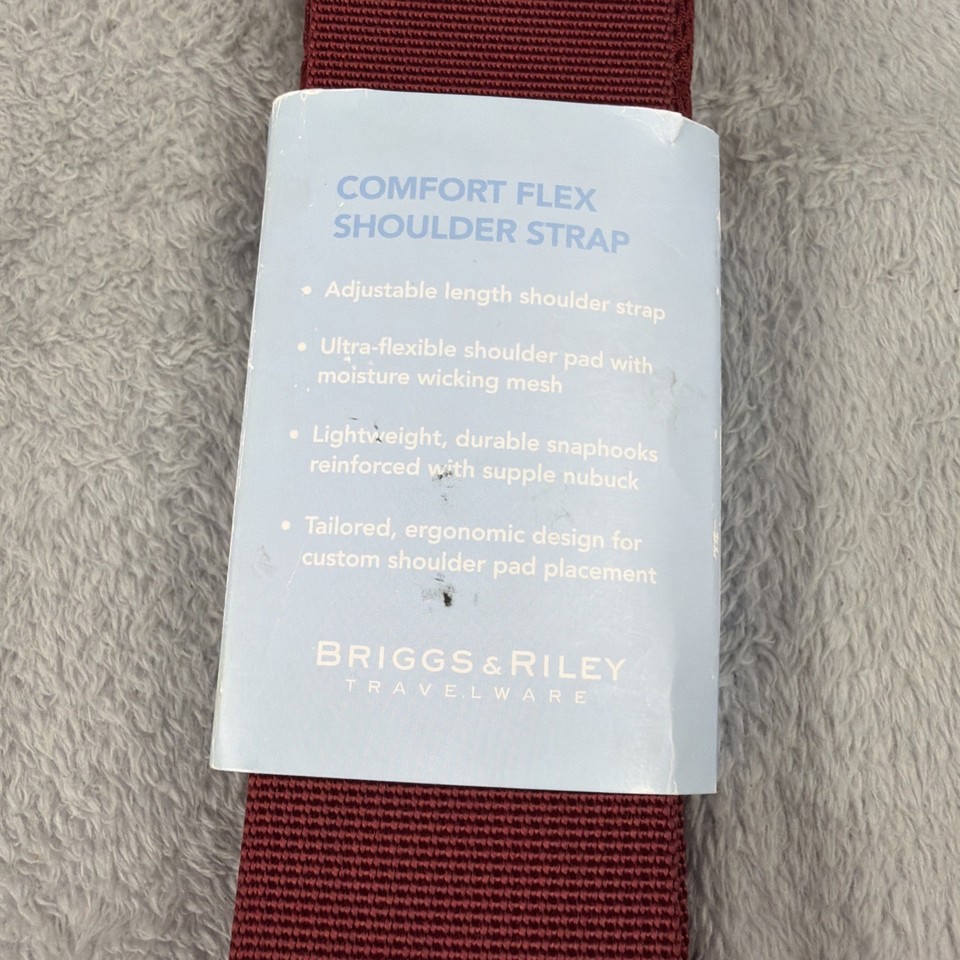 Briggs & Riley Transcend Red Adjustable Nonslip Comfort Flex Shoulder Strap | eBay