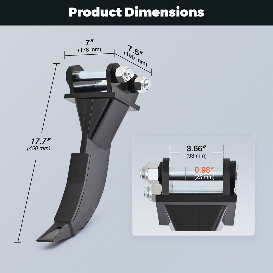 Ripper Attachment Hook 1-2 Ton Mini Excavators Small Diggers For Typhon ...