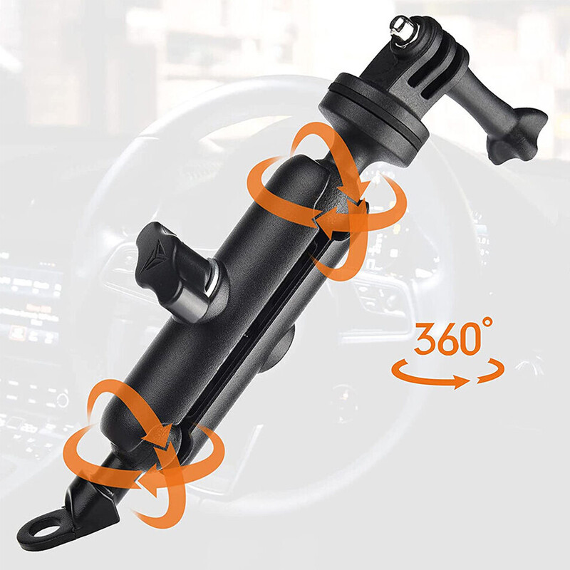 Handlebar Mount for Gopro Action Camera Pole Mount Metal Camera Bracket ...