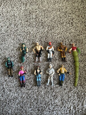 10 Gi Joe Action Figures 3-4 Inches Tall One 7-8 Inches | eBay
