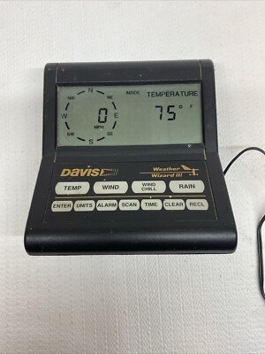 Davis Instruments Weather Wizard III 7425 Display Only W/ AC Adapter | eBay