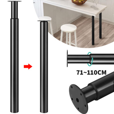 1/2/4PCS 710-1100MM Adjustable Kitchen Worktop Desk Breakfast Bar Table ...