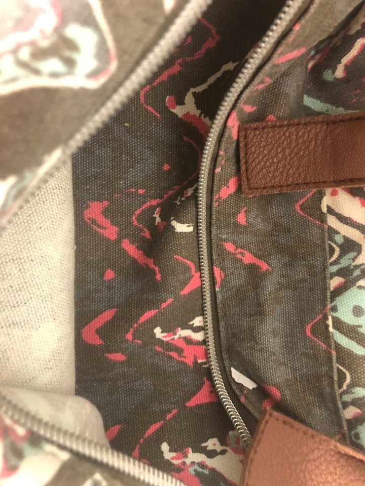 Emma & Chole Backpack gray/pink/blue/white | eBay UK