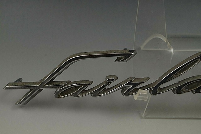 1963 Ford Fairlane 500 Car Emblem Nameplate Vintage Original 60s OEM ...