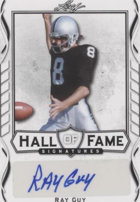 2021 Leaf Signature Ray Guy #HOF-RG1 for sale | eBay