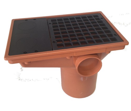 Underground Drainage 110mm Rectangular Hopper And Grid | eBay