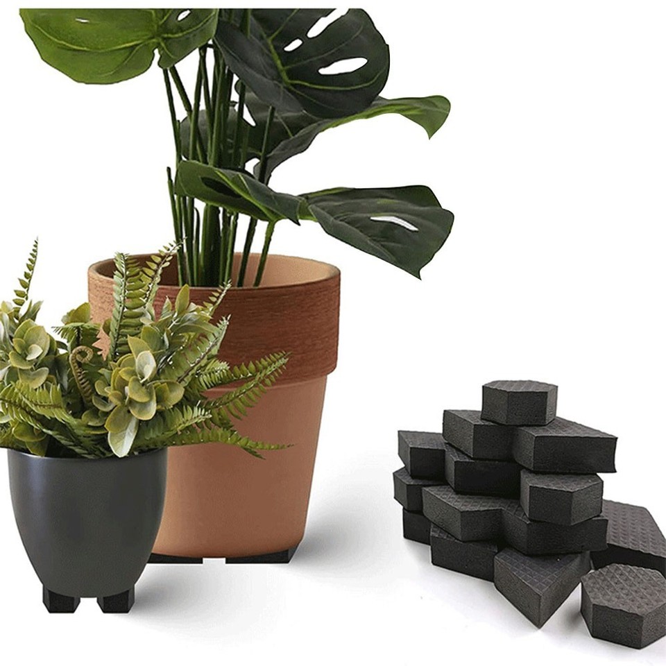 40Pcs Non Slip Pot Feet Risers for Better Drainage and Airflow Beneath ...