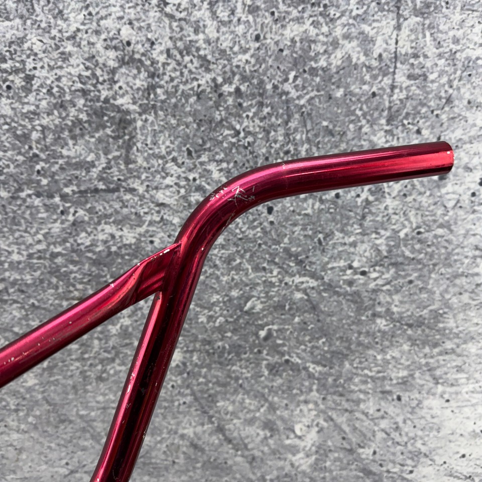 Vintage BMX Handlebars Red Double Clamp 1" Center VBar Old School BMX ...