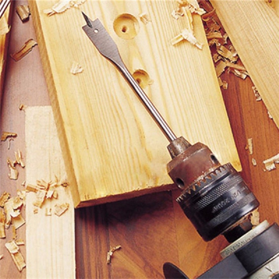 Flat Wood Drill Bit Set Metric 6mm-38mm Holes Woodworking Boring Tool ...