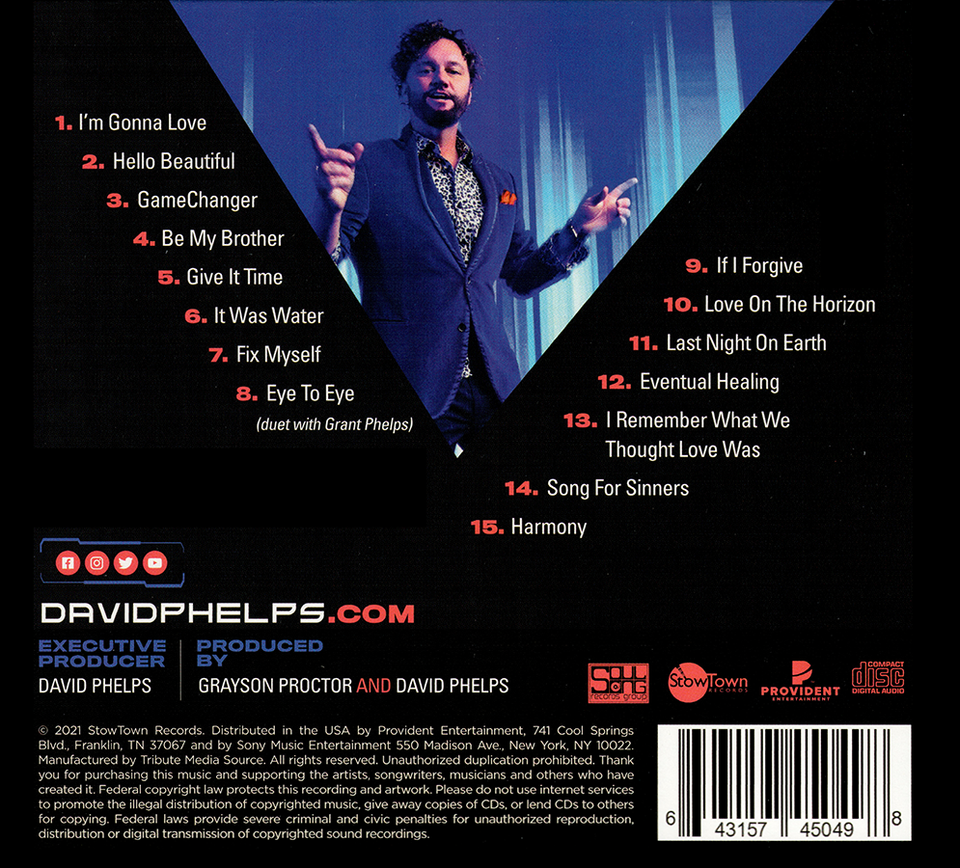 David Phelps • GameChanger CD 2021 StowTown Records •• NEW •• | eBay