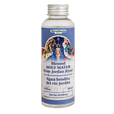 Blessed Holy Water Jordan's River Authentic Bottle Holy Land 3.4 fl.oz ...