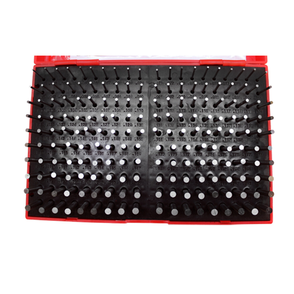 061 To .250 Inch Pin Gauge Set Shars 190-Piece Steel Pin Gage Set ...