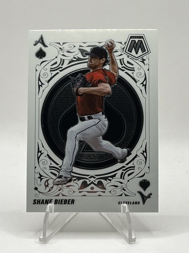 2022 Panini Mosaic SHANE BIEBER Aces Insert #A-6 Cleveland Guardians ...