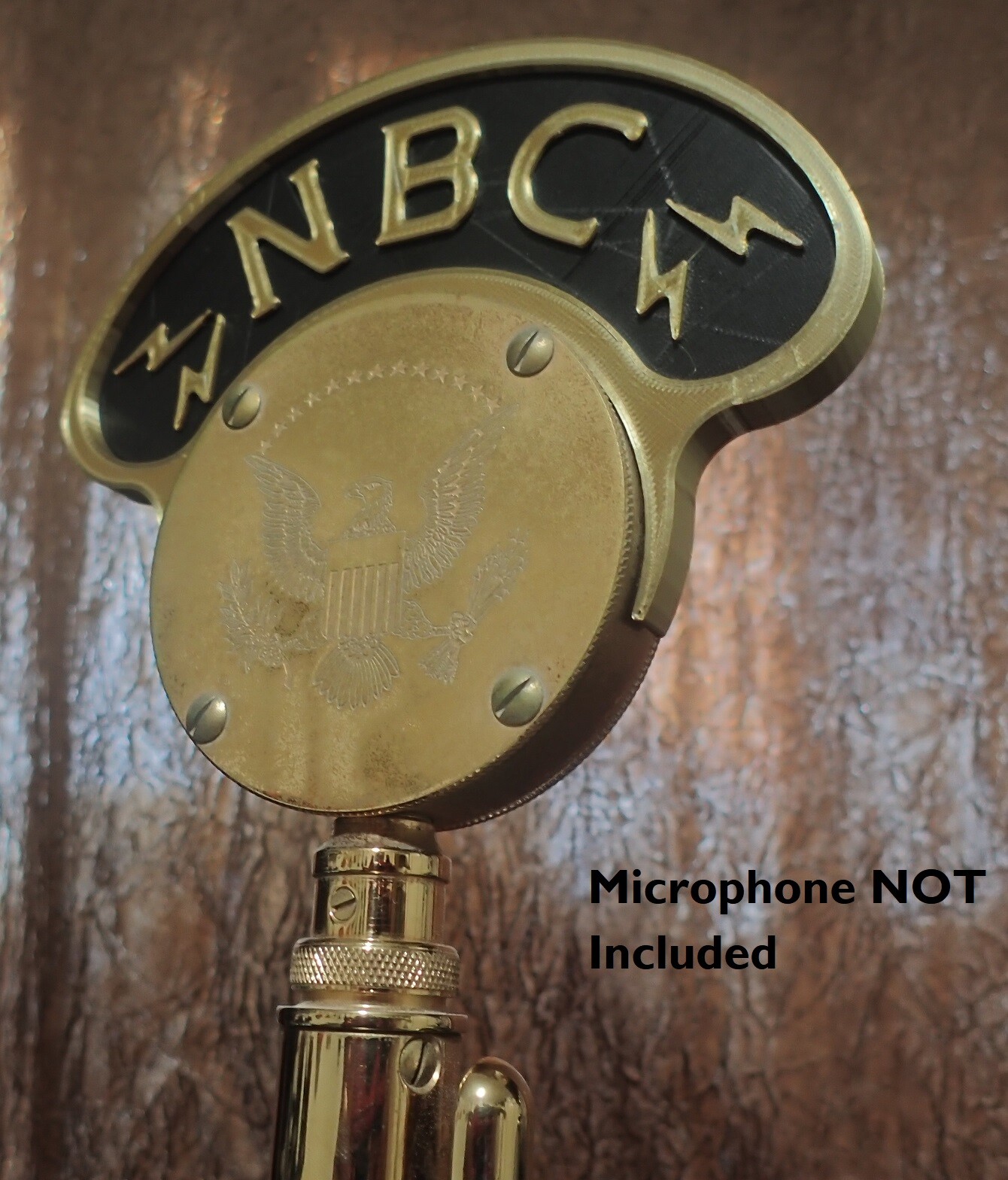 Custom Call Letters 4 Silver & Golden Eagle Astatic D-104 Vintage ...