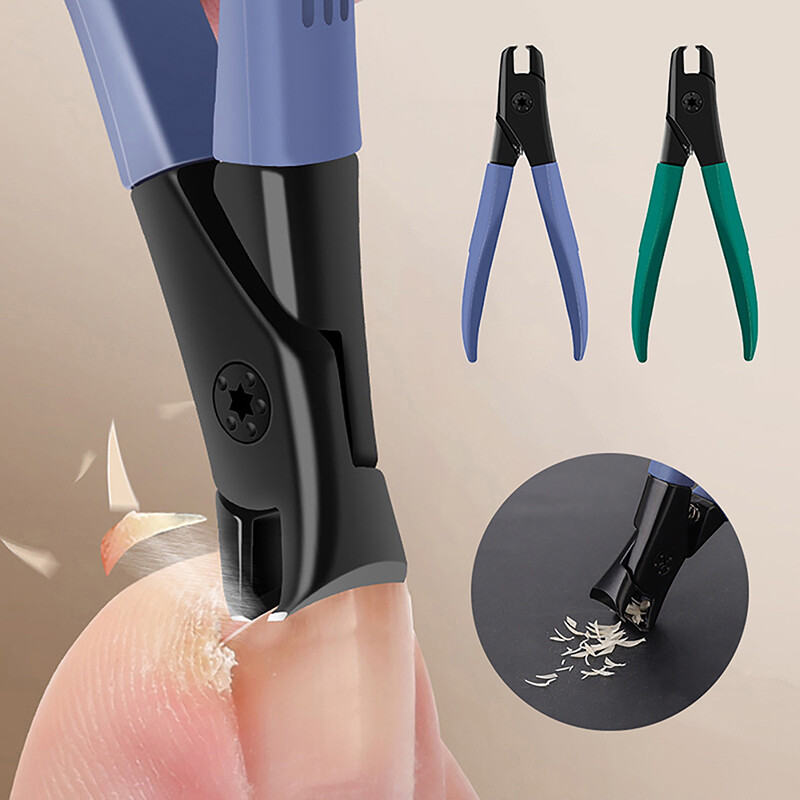 Stainless Steel Wide Mouth Nail Clippers With Anti Splash Guard For ...