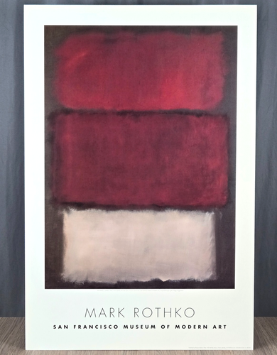 vintage Mark Rothko Untitled, 1960 poster San Francisco Museum of ...
