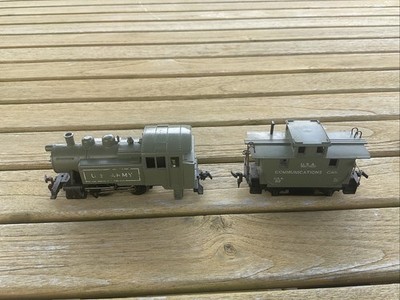 Tyco Mantua HO 0-4-0 Booster Steam US Army Locomotive And Matching ...