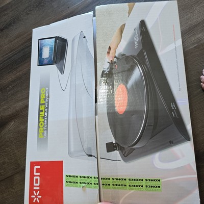 New ION Profile Pro USB Turntable w/Input 120v MSRP $119.99 Vinyl ...