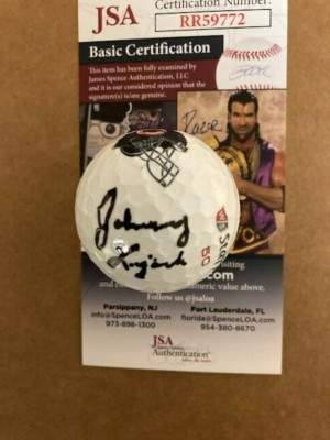 Johnny Lujack Notre Dame/Bears Autographed Golf Ball w/Bears Logo JSA ...