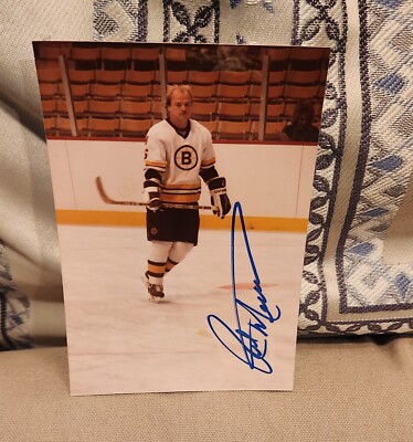 RICK MIDDLETON Boston BRUINS Hockey NHL Signed 5 x 7 Photograph W/ LOA ...