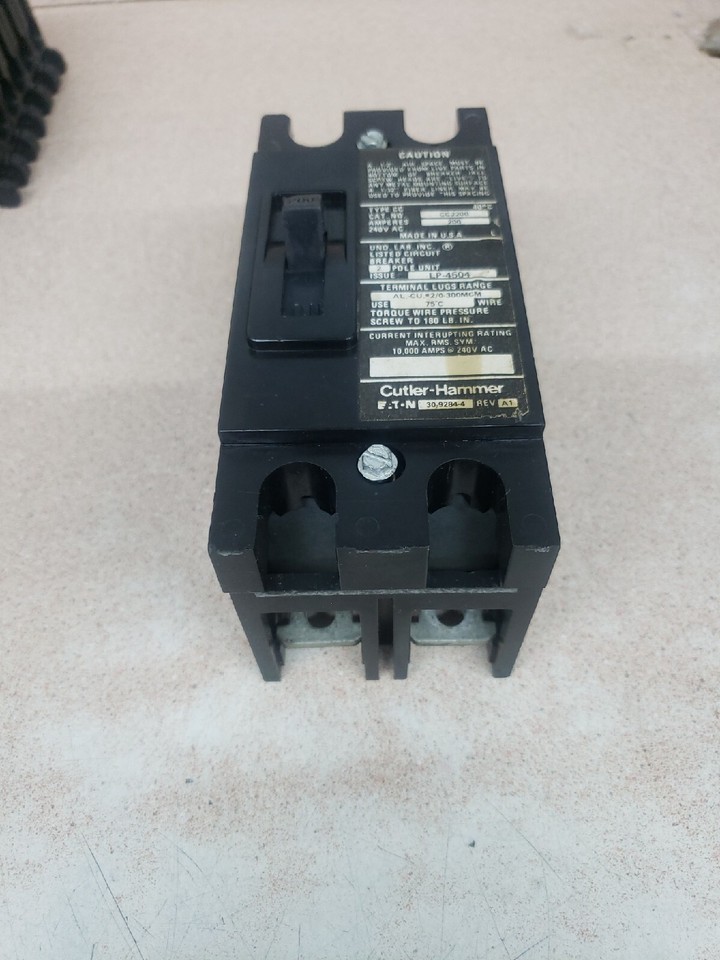Cutler Hammer CC2200 200 Amp 2 Pole Circuit Breaker 240V *Damaged ...