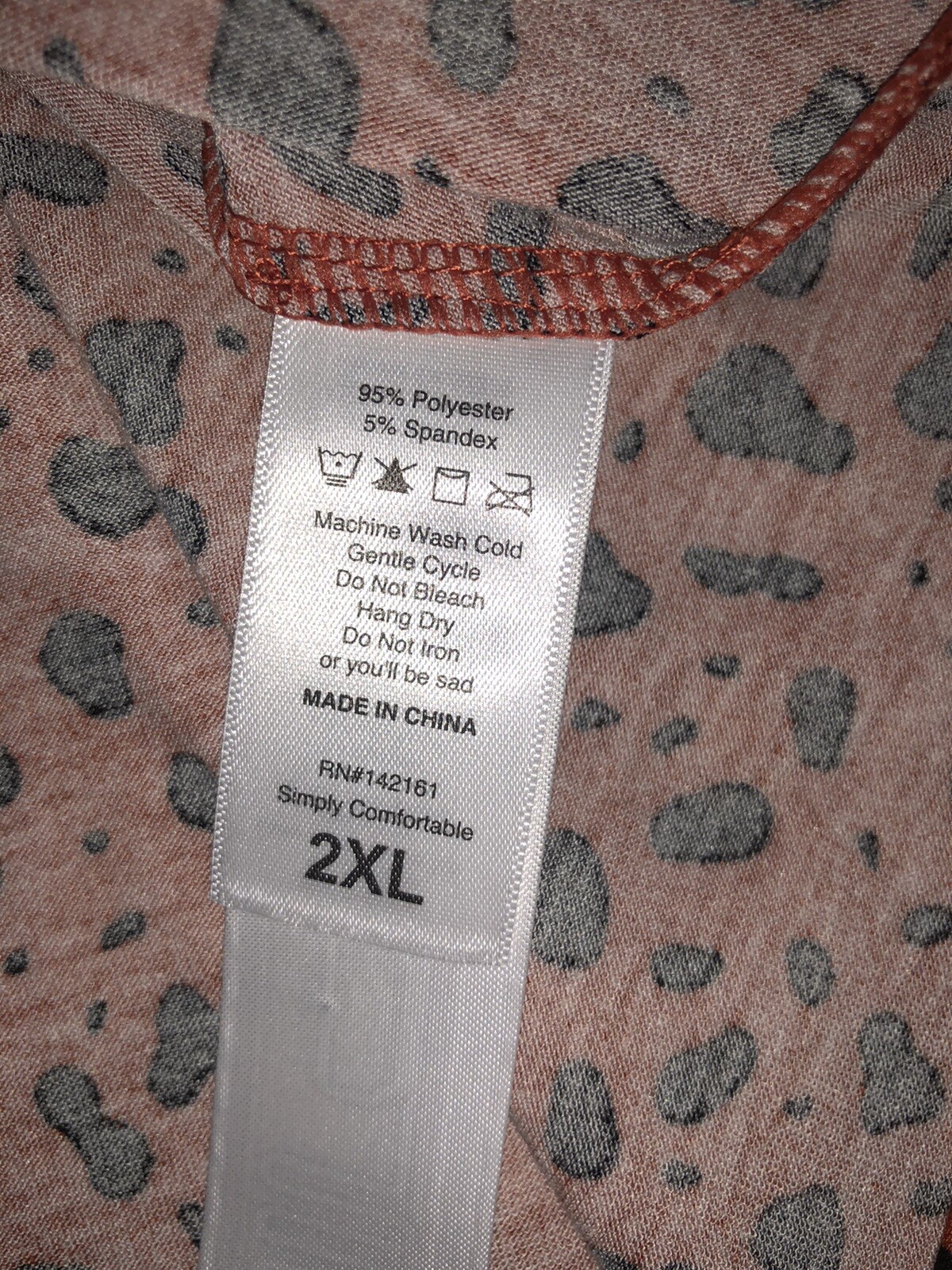 LuLaRoe Ryane Long Sleeve Empire Waist Dress Orange Animal Print 🦄2XL ...