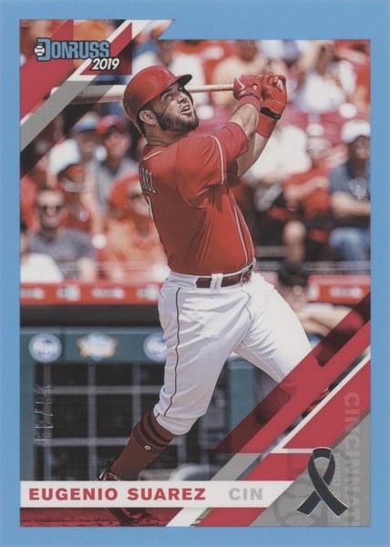 2019 Panini Donruss - Father's Day Ribbon #124 Eugenio Suarez /49 for ...