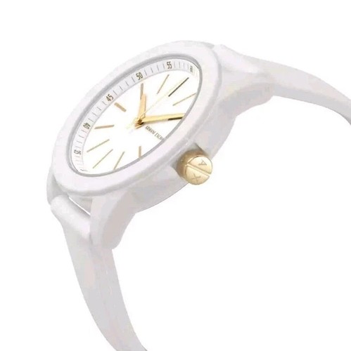 Armani Exchange Lady Banks Quartz White Dial Ladies Watch Set AX7126 ...