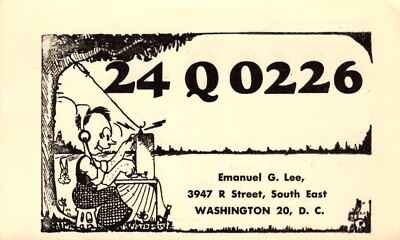Washington D.C. 24 Q0226 QSL Radio Postcard | eBay