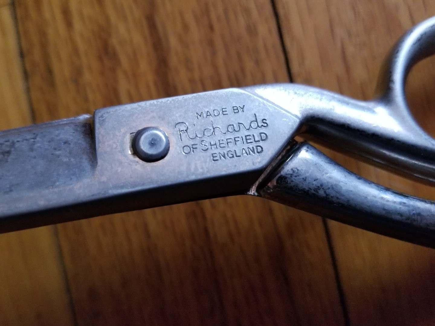 * RICHARD'S SHEFFIELD GOLDEN AGE SCISSORS inlaid stainless steel blades ...