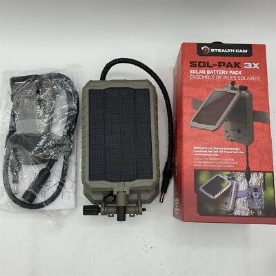 Stealth Cam Durable Sol-Pak Solar Battery 2-Pack | 12V Solar Power Panel | eBay