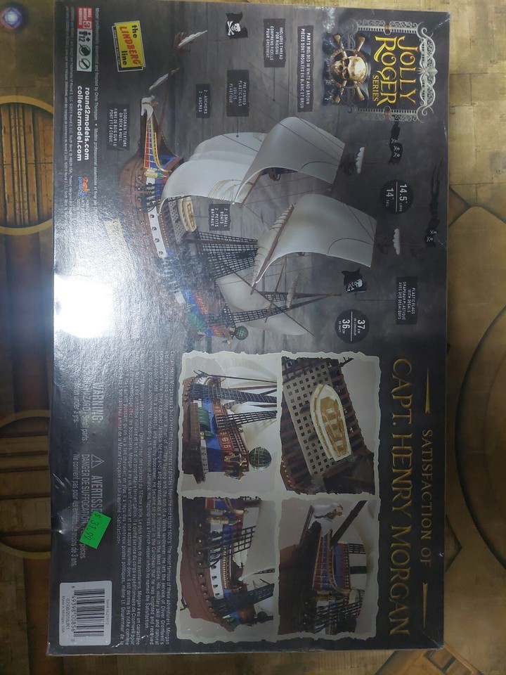 LINDBERG #219 1/130 SCALE JOLLY ROGER SERIES CAPTAIN HENRY MORGAN MODEL ...