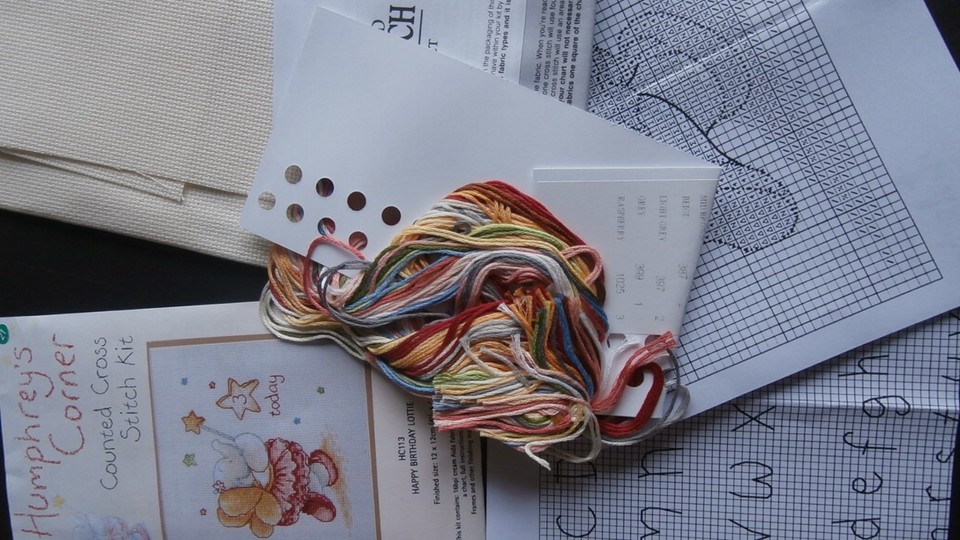 Anchor cross stitch embroidery kit Humphrey's Corner Happy Birthday ...