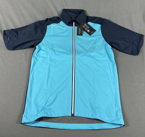Galvin Green Golf Jacket Rain Wind Livingston SS Medium Aqua Navy NWT ...