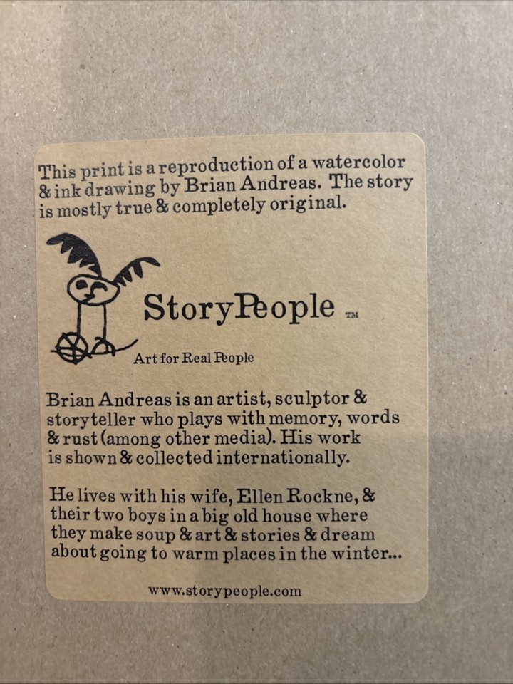 BRIAN ANDREAS Signed Art Print PERFECT WORLD Story People 2013 11”x14 ...