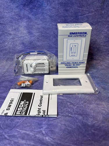 Emerson SW90W Ceiling Fan/Light Dual- Slide Control -Model SW90W | eBay
